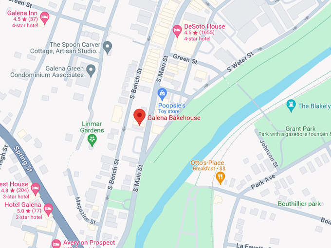 Galena Bakehouse 10 Map