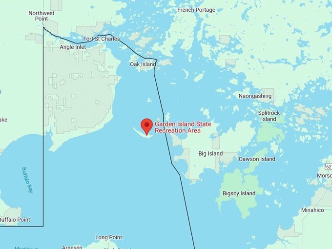 Garden Island State Recreation Area Map