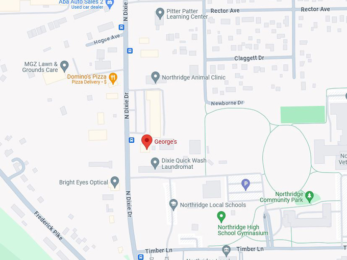 George’s Family Restaurant 10 map