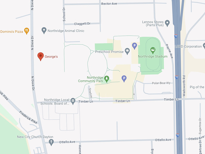 George’s Family Restaurant 10 map