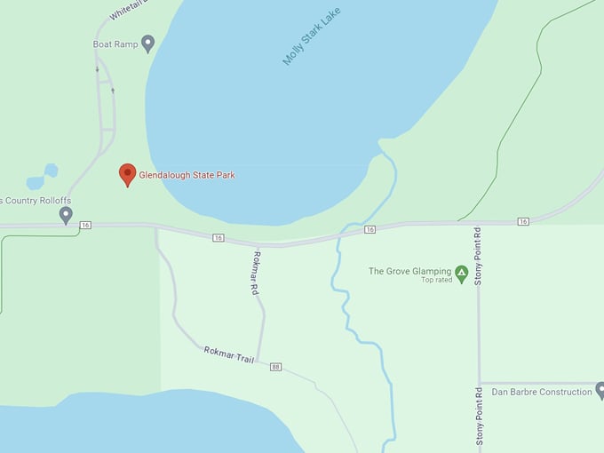 glendalough state park 10 map