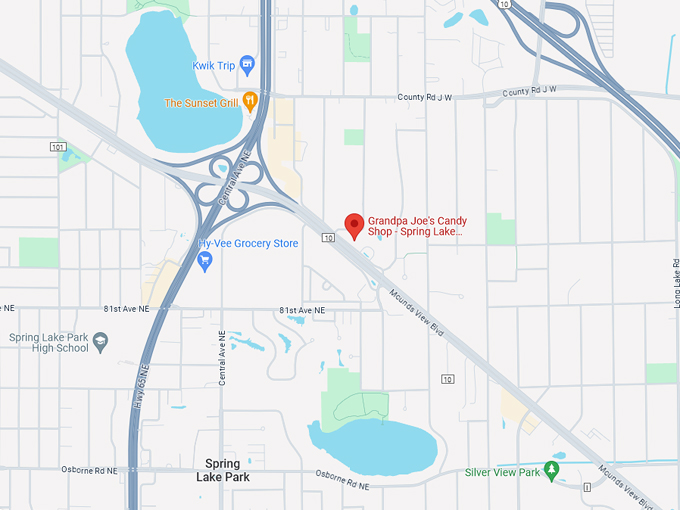 Grandpa Joe's Candy Shop 10 Map