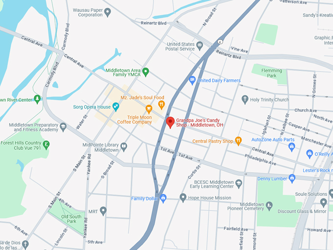 Grandpa Joe's Candy Shop 10 Map