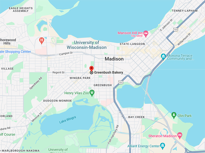 Greenbush Bakery 10 Map