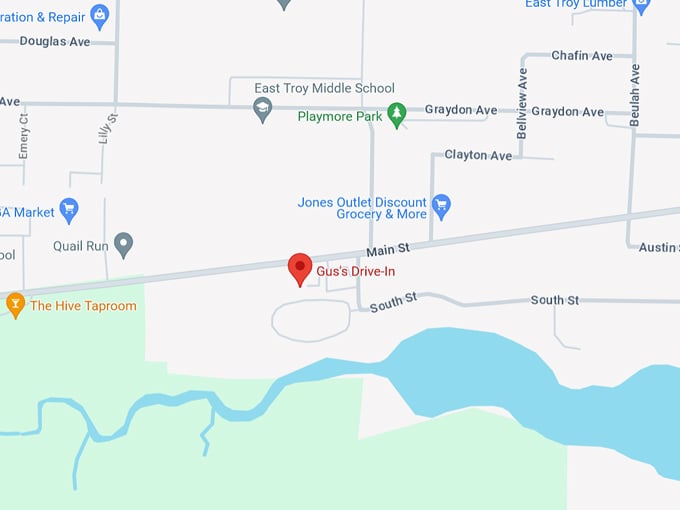 Gus's Drive-In 10 Map