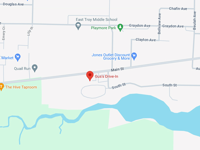 Gus's Drive-In 10 Map