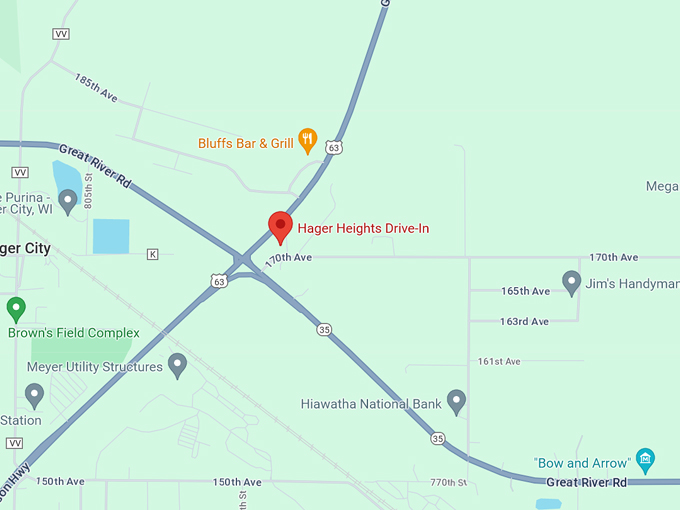 Hager Heights Drive-In 10 Map