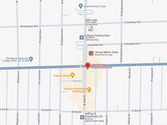 Hamburger Heaven Map