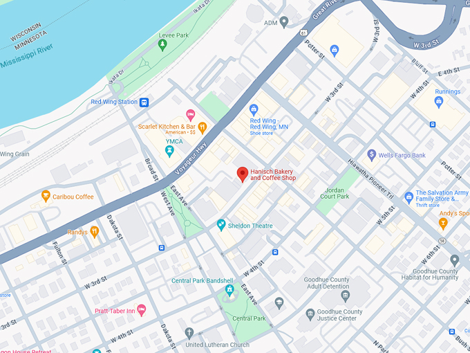 Hanisch Bakery and Coffee Shop 10 Map