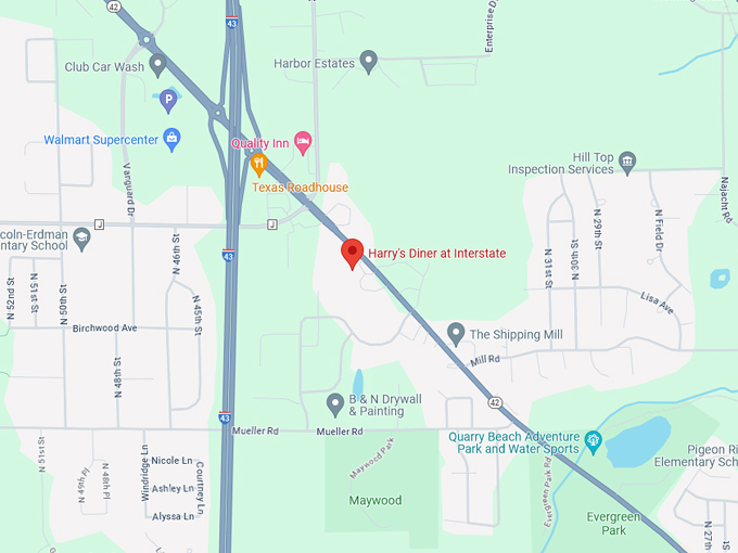 Harry's Diner 10 Map