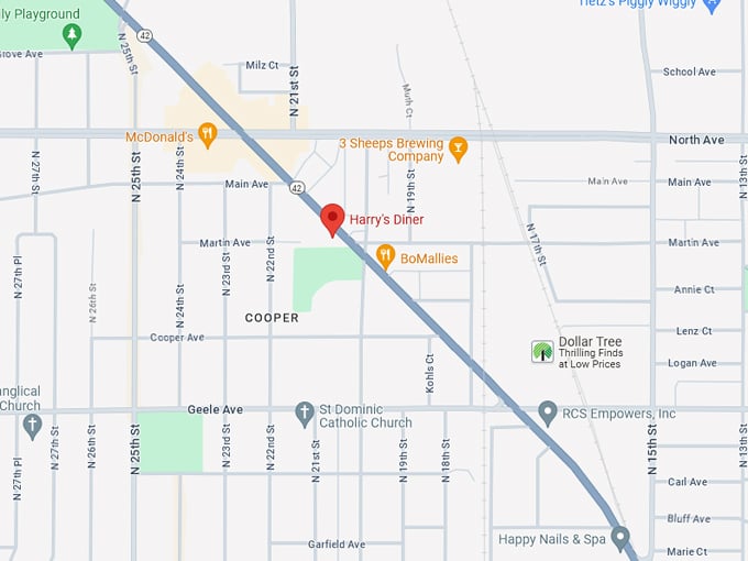 Harry's Diner 10 Map