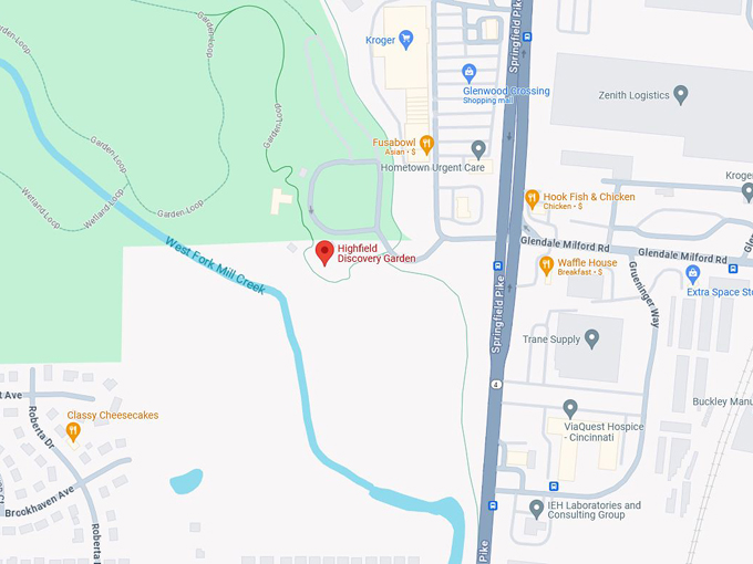 Highfield Discovery Garden map