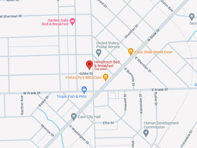Himelhoch Bed & Breakfast 10 Map