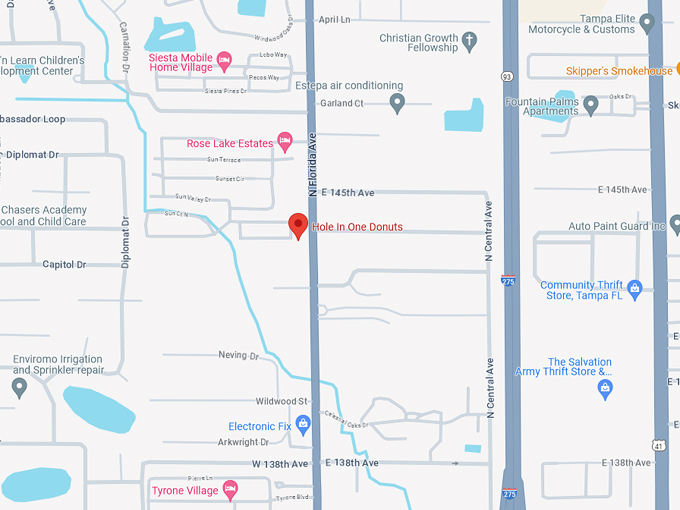 Hole In One Donuts 10 Map