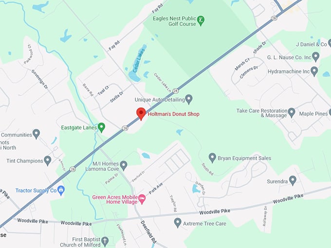 Holtman's Donut Shop 10 Map