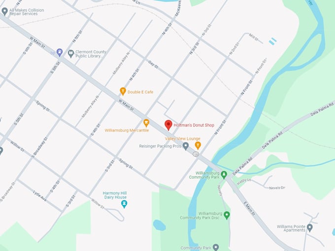 Holtman's Donuts 10 map