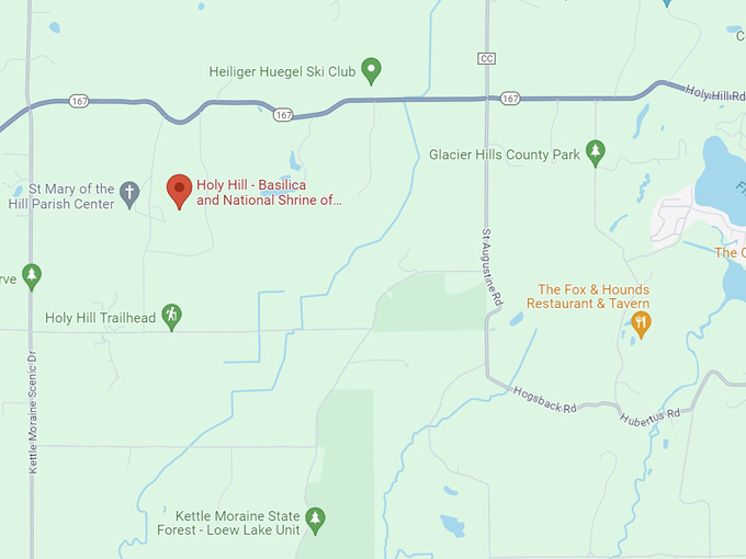 holy hill basilica and national shrine of mary help of christians 10 map