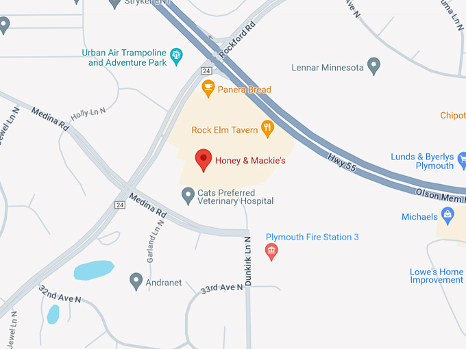 Honey & Mackie's 10 Map