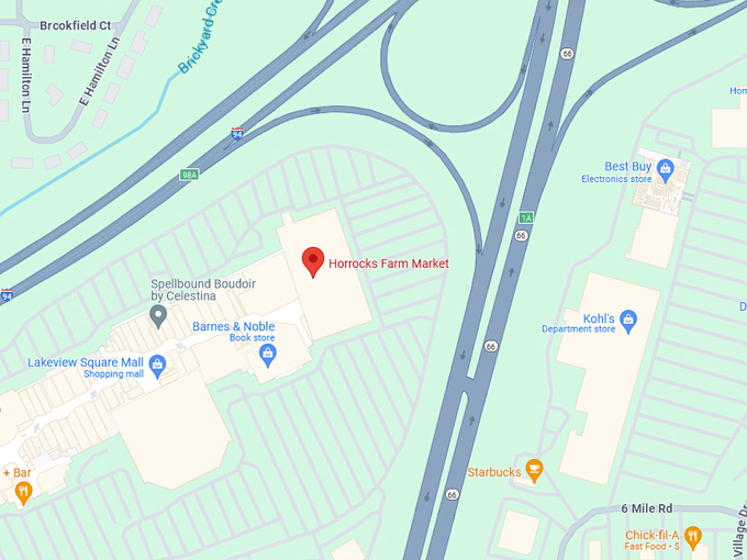 Horrocks Farm Market 10 Map