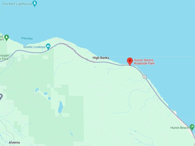 Huron Shores Roadside Park 10 Map