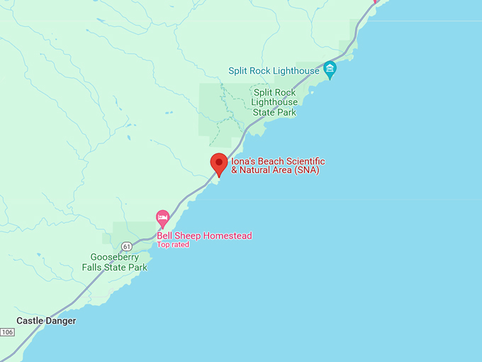 Iona's Beach Scientific & Natural Area (SNA) 10 Map