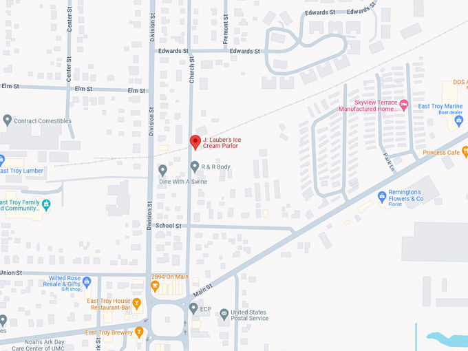 J. Lauber's Ice Cream Parlor10 Map