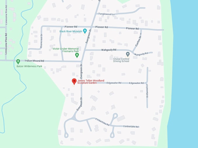 James Tellen Woodland Sculpture Garden 10 Map