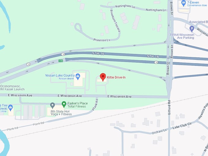 Kiltie Drive-In 10 map