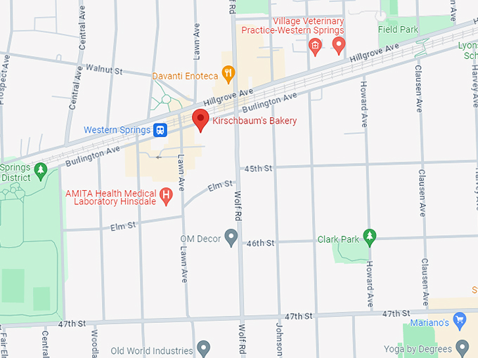 kirschbaum's bakery 10 map