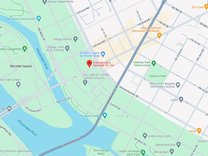 Kramarczuk's Sausage Co. Inc. 10 Map