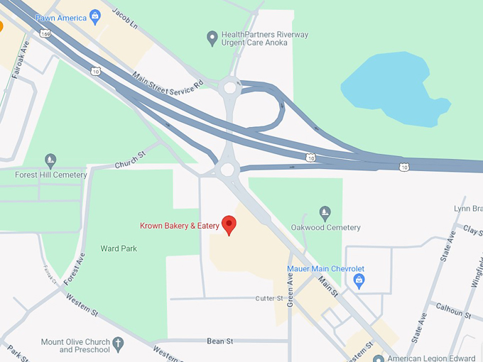 Krown Bakery & Eatery 10 map