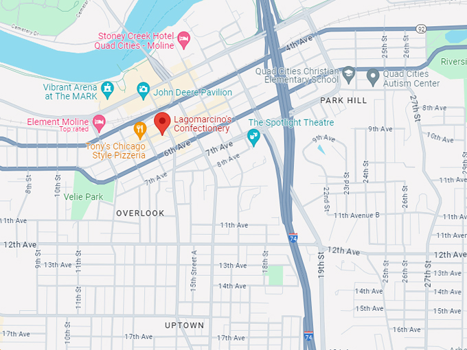 lagomarcino's confectionery 10 map