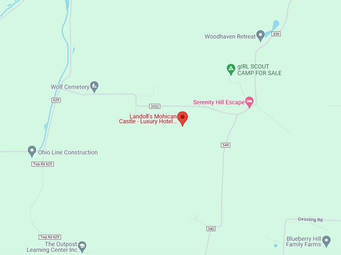 Landoll's Mohican Castle 10 Map