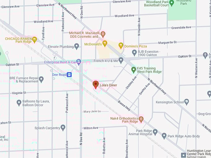 Lola’s Diner 10 Map