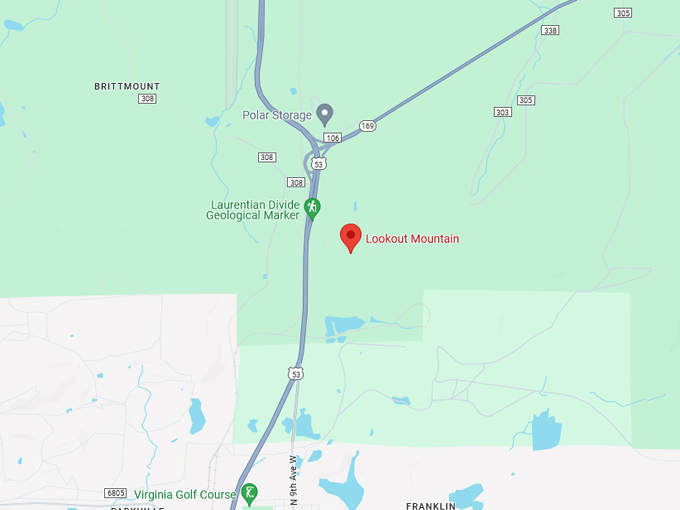 Lookout Mountain 10 Map