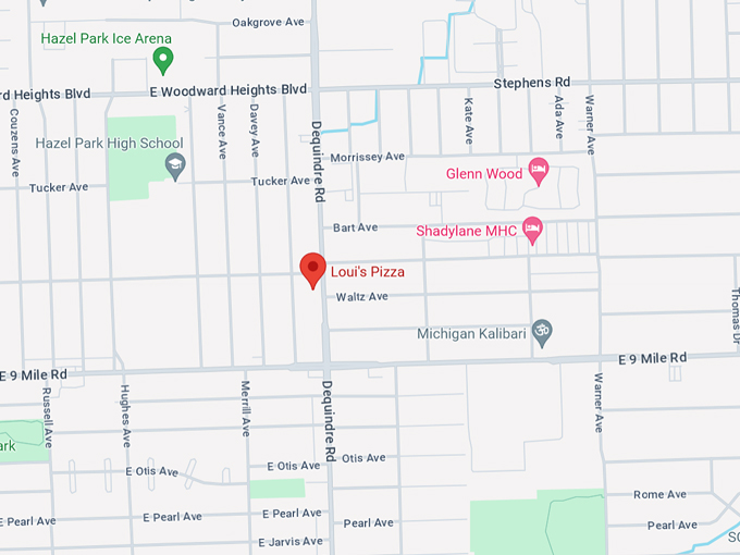Loui&rsquo;s Pizza 10 Map