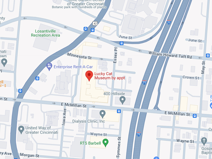 Lucky Cat Museum 10 Map