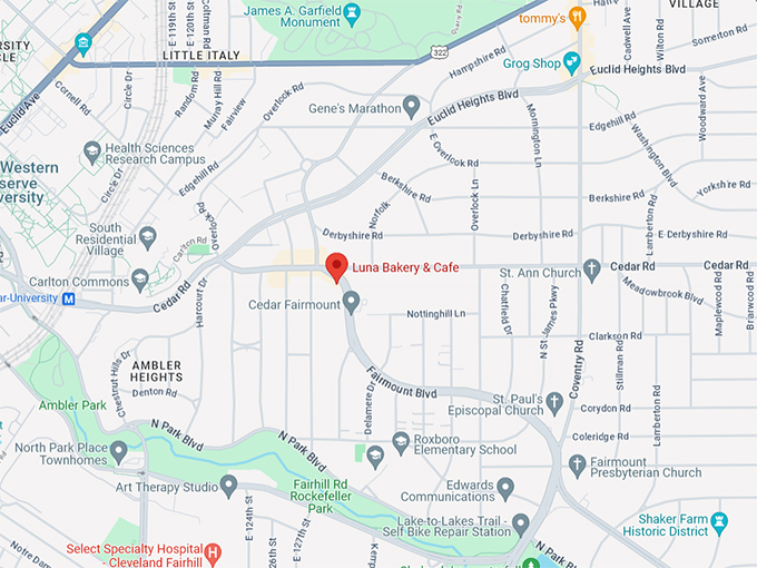 Luna Bakery & Cafe 10 Map