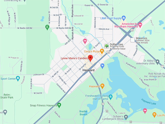 Lynne Marie's Candies 10 Map