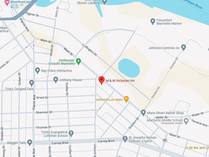 M & M Victorian Inn 10 map