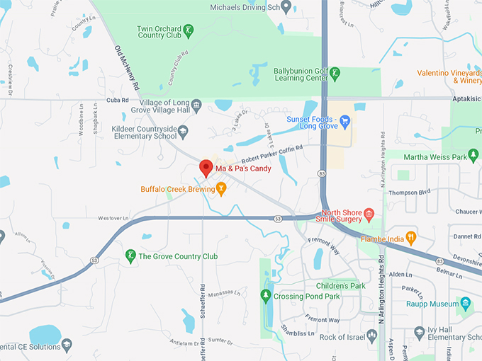 Ma & Pa's Candy 10 Map