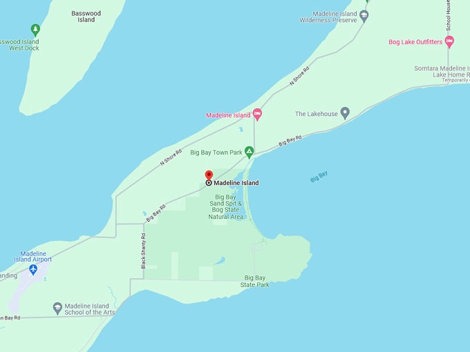 Madeline Island 10 Map