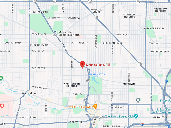 McBob's Pub & Grill 10 Map