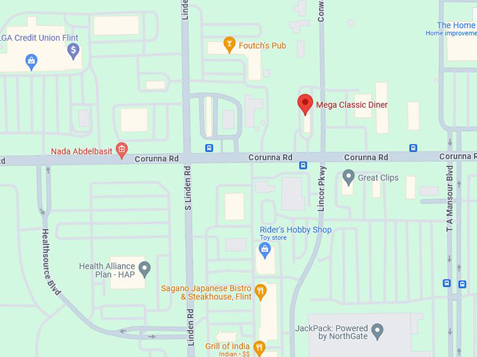  Mega Classic Diner map