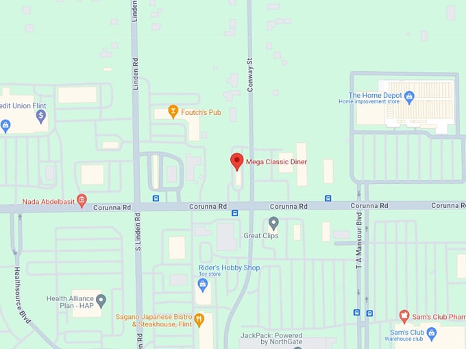 Mega Classic Diner 10 map