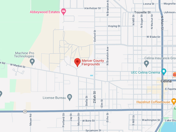 Mercer County Fairgrounds 10 Map