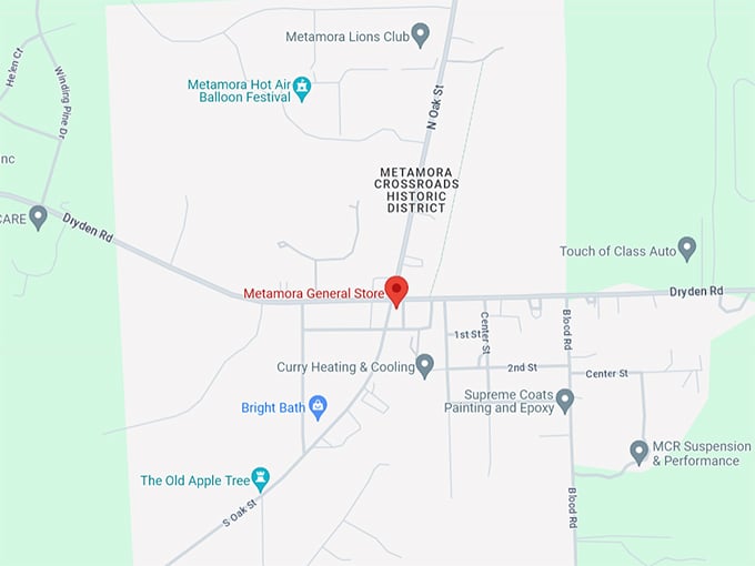 Metamora General Store 10 Map