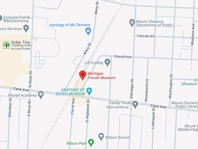 Michigan Transit Museum 10 Map