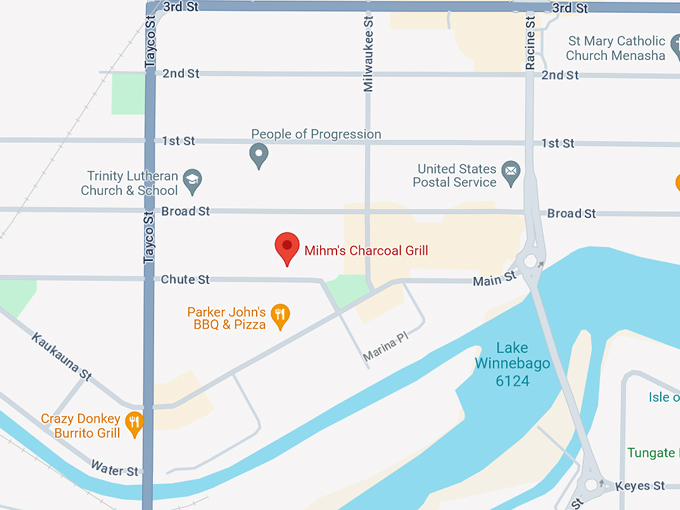 Mihm's Charcoal Grill 10 Map
