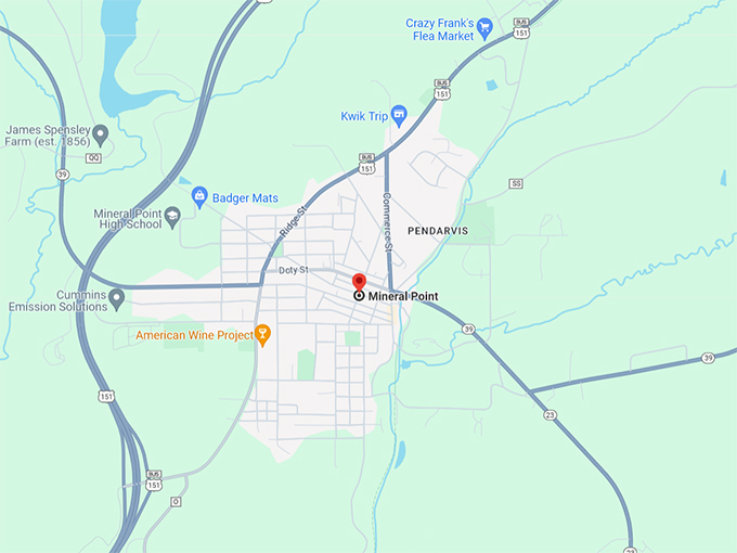 Mineral Point 10 Map